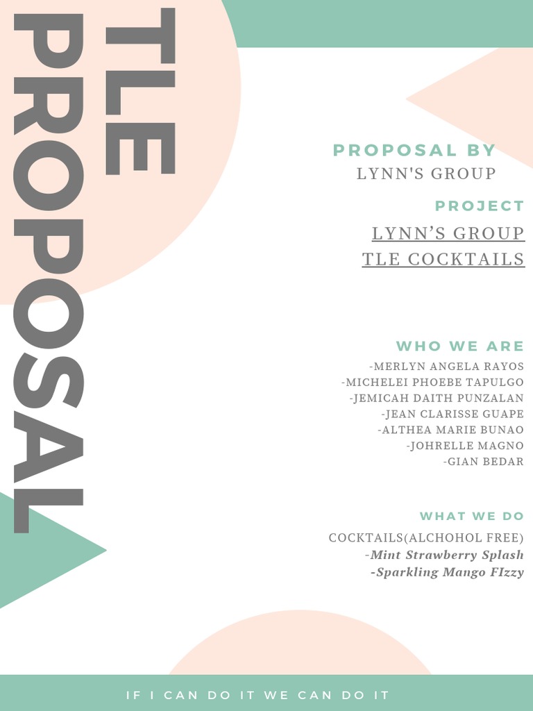 Tle Proposal Lynns Group | PDF