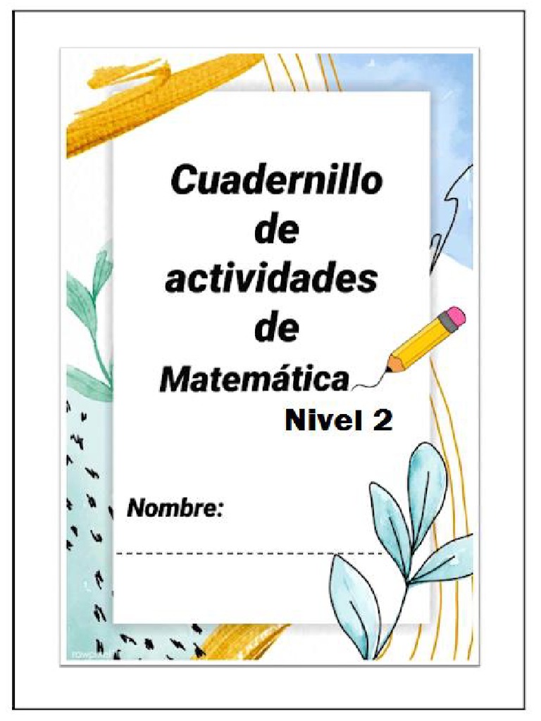 Cuadernillo De Matemática Nivel 2 Pdf