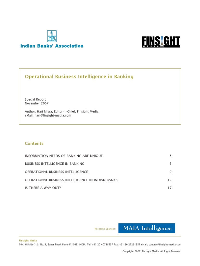 Banking Operational Bi | PDF | Business Intelligence | Customer ...