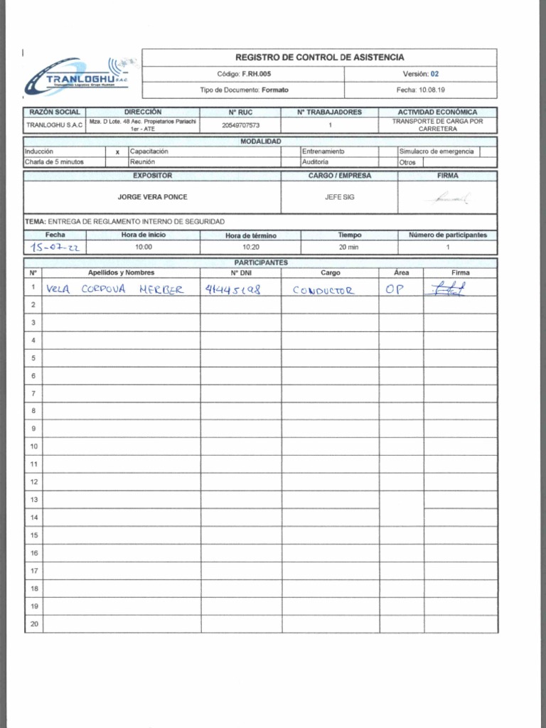 Entrega de RISST | PDF