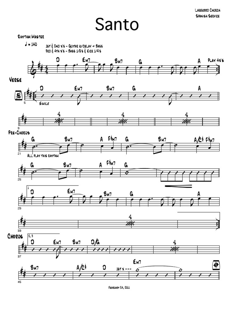 Santo Chart | PDF