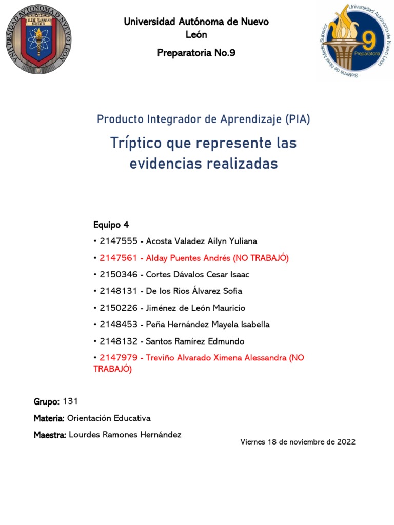 Eq4 PIA OEduc | PDF | Aprendizaje | Sicología