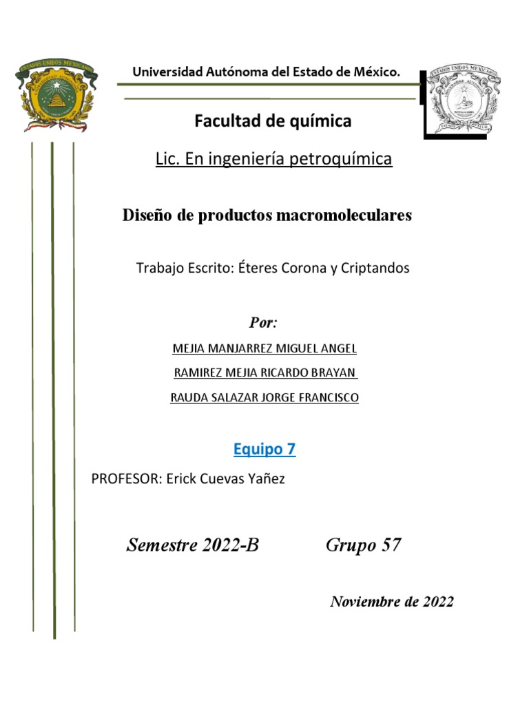 Eteres Corona y Criptandos Correcciones | PDF | Éter | Enlace químico