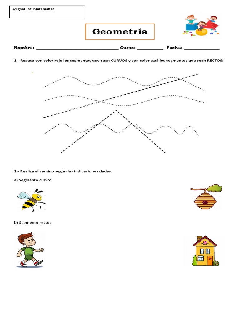 Guía Geometria 1° Basico | PDF
