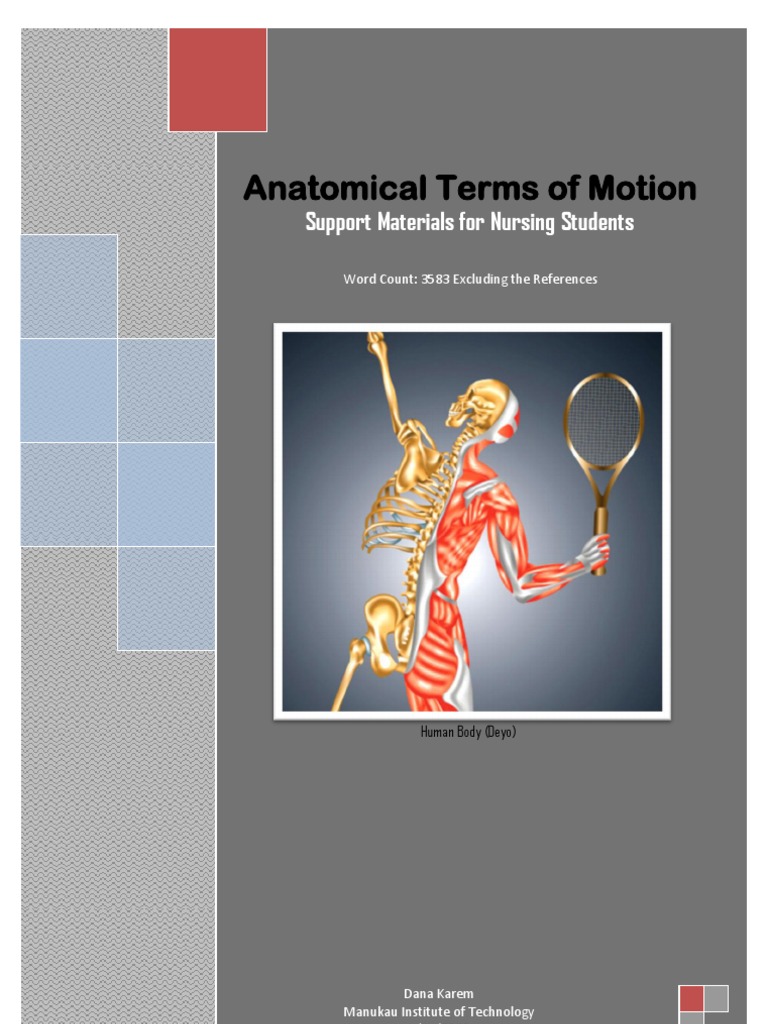 Anatomical Terms of Motion | Anatomical Terms Of Motion | Educational ...