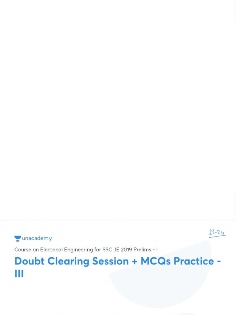 Doubt Clearing Session MCQs Practice III With Anno | PDF