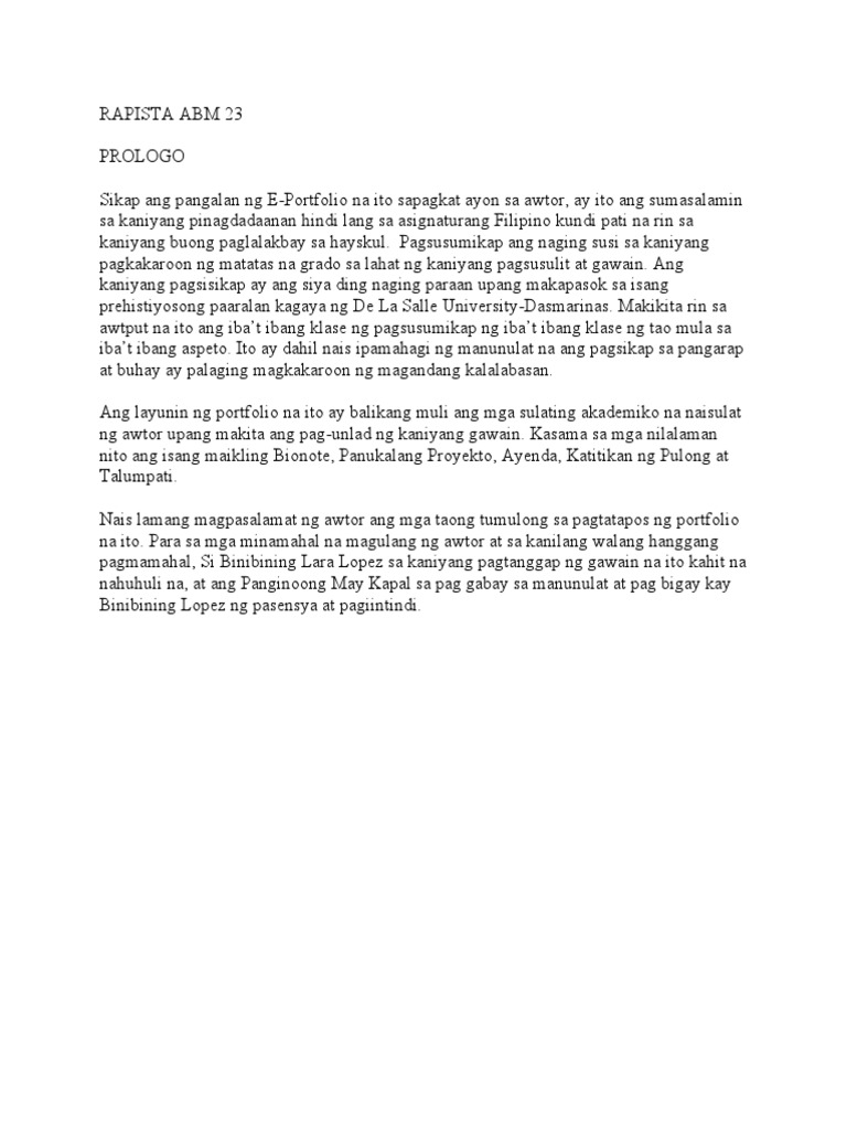 PROLOGO | PDF