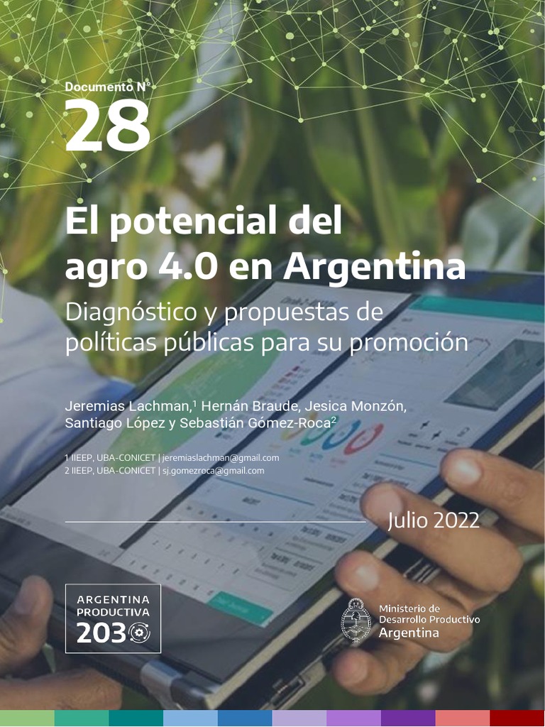 Agro 4.0 en Argentina: Diagnóstico y Políticas | PDF | Inteligencia artificial | Inteligencia ...