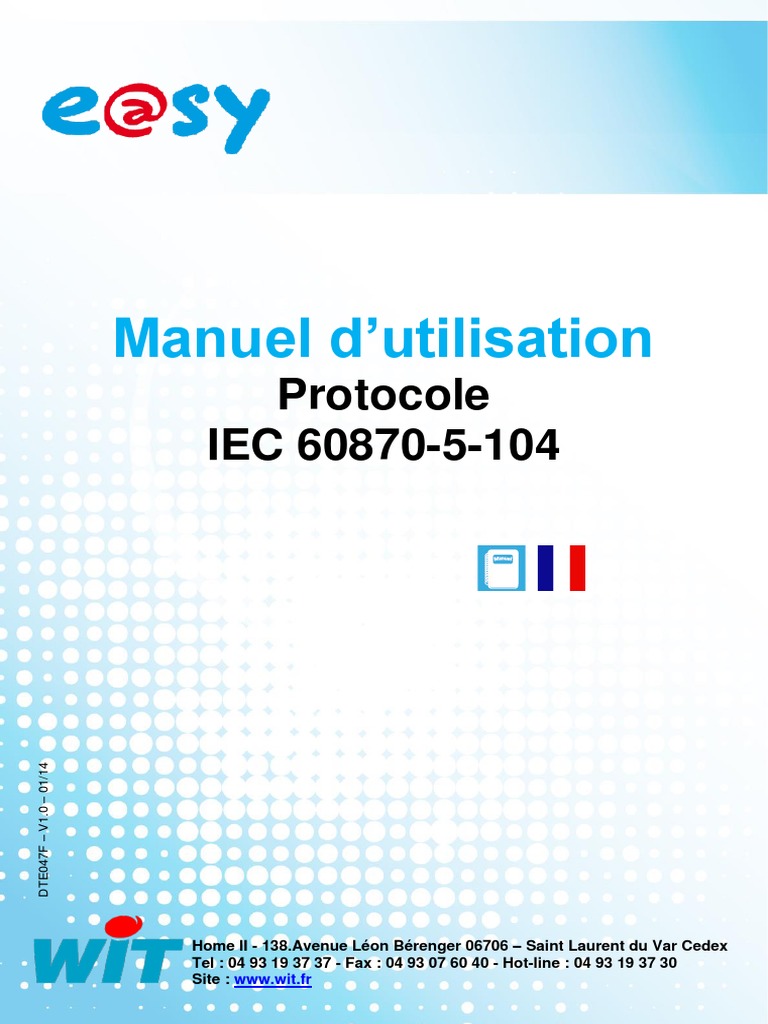 MANUEL EASY Protocole-IEC-60870-5-104 v1.0 FR | PDF