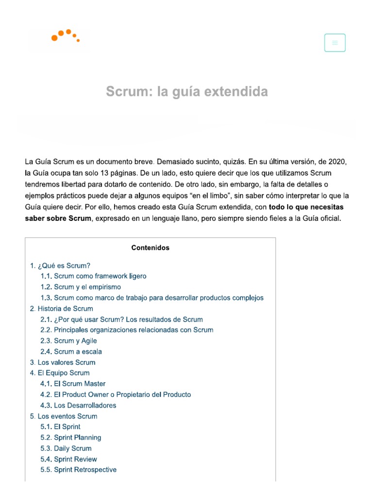 Scrum Extended Guide Scrumio | PDF