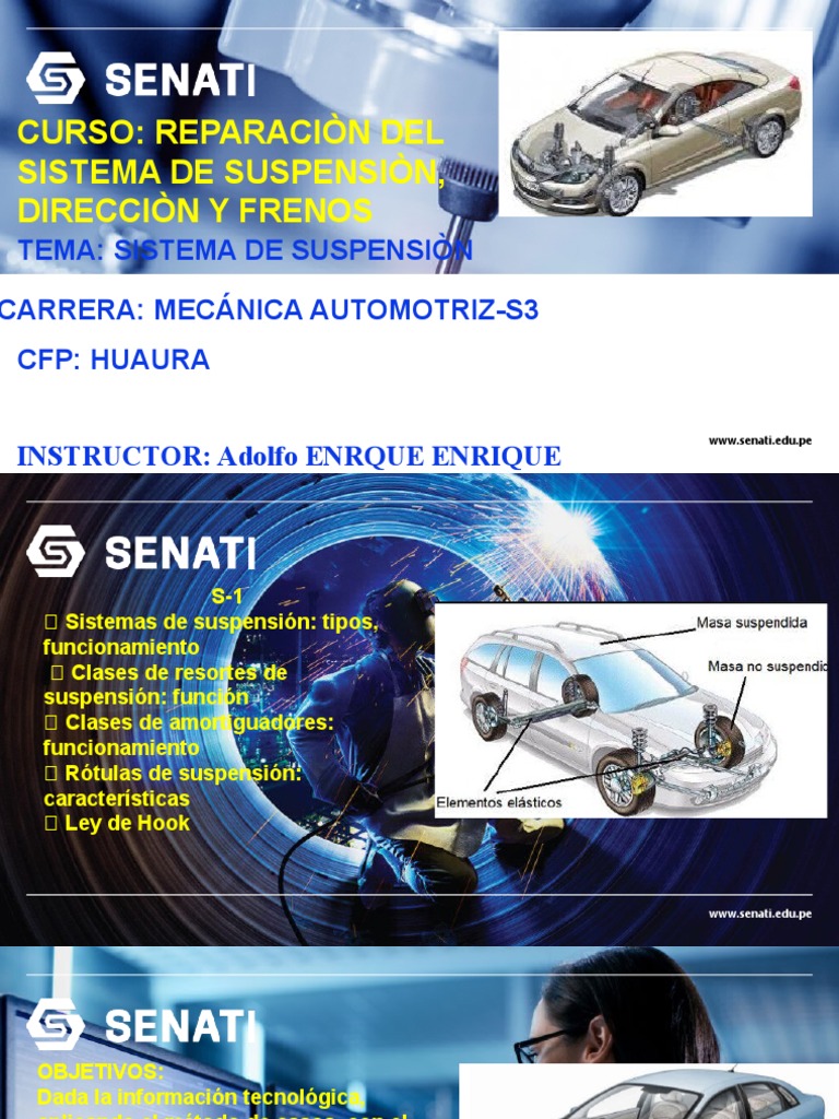 S1 Iii PPT Suspensiòn | PDF | Vehículo de motor | Vehículos terrestres