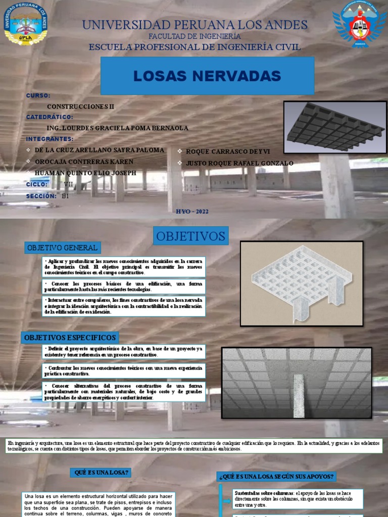 Características y Ventajas de Losas Nervadas | PDF