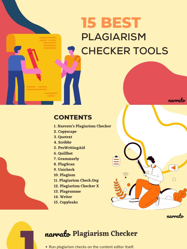 15 Best Plagiarism Checker Tools | PDF | Plagiarism | Artificial ...