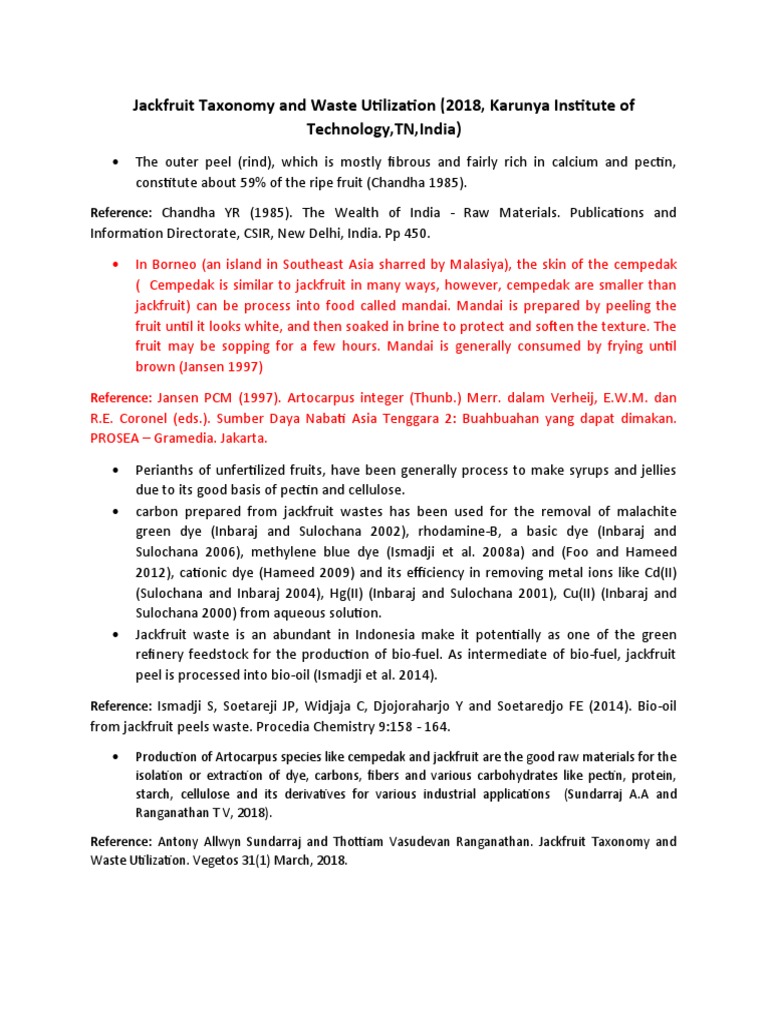 Jackfruit | PDF | Adsorption | Chocolate
