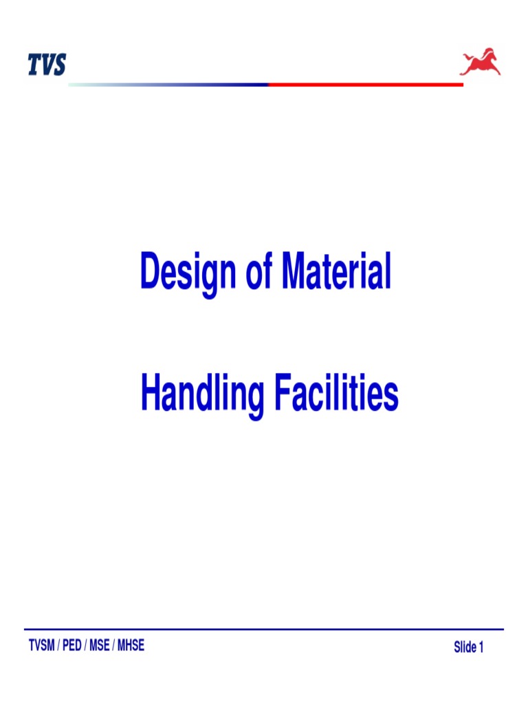 M2 Material Design, Handling Facilities | PDF