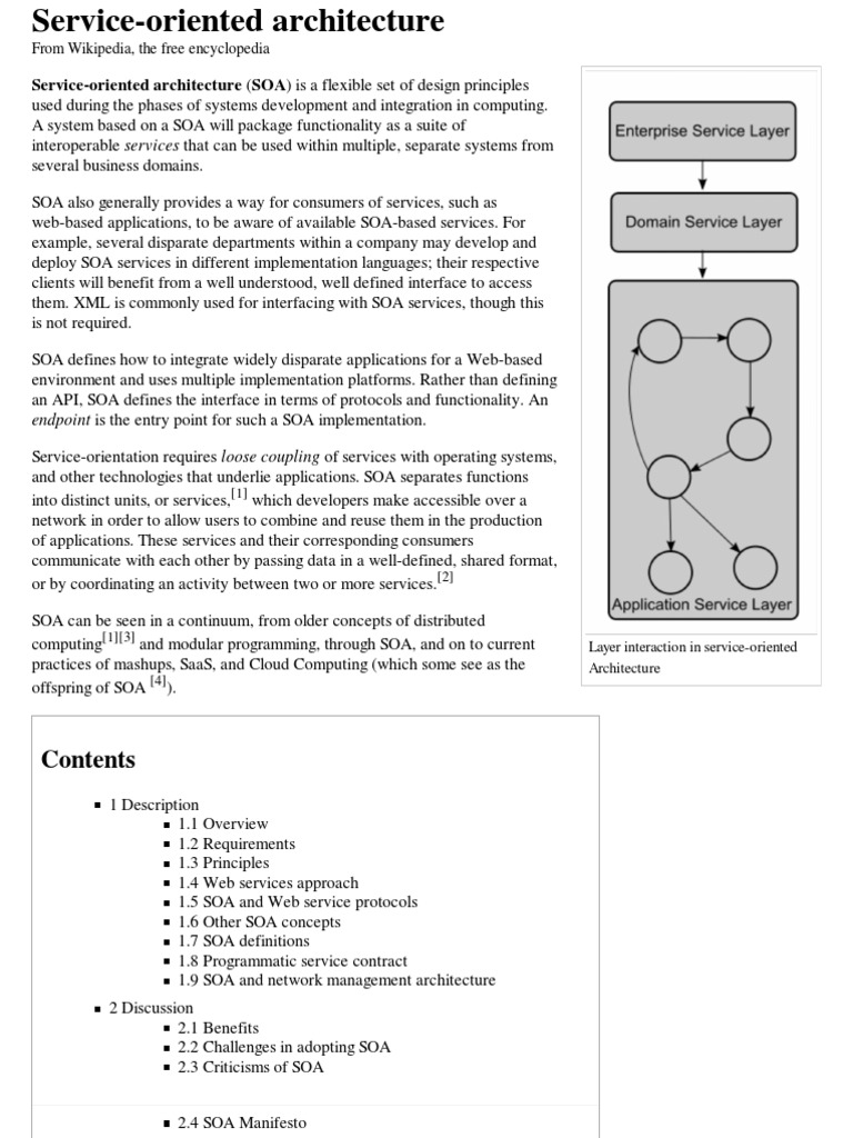 Service Oriented Architecture | PDF | Service Oriented Architecture | Application Programming ...