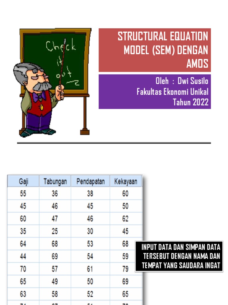 Bab - Vii - Analisis Jalur Dengan Amos - 2022 - Revisi | PDF | Metode & Bahan Ajar