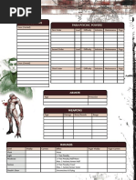 CthulhuTech - Editable Character Sheet | PDF