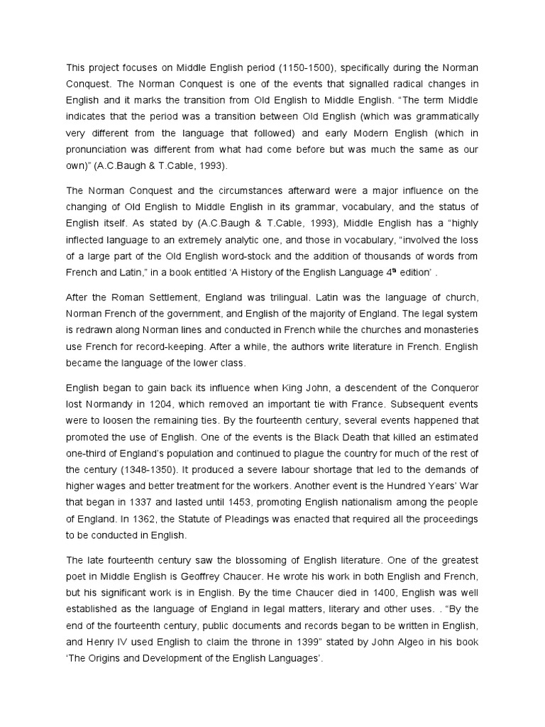 Middle English Period | PDF | English Language | French Language Middle English Period | PDF | English Language | French Language