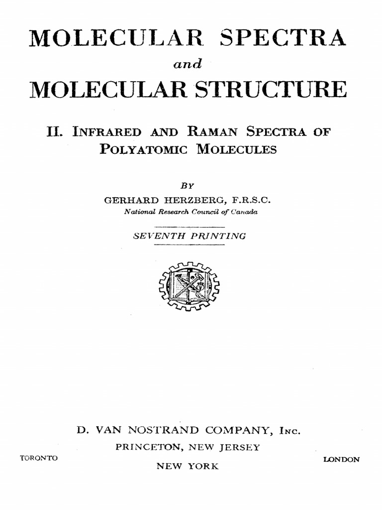 Molecular Spectra And Molecular Structure Ii Infrared And Raman Of