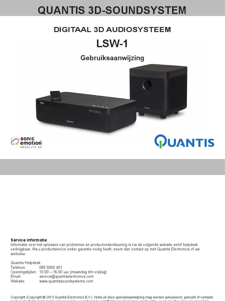 Quantis 3D LSW-1pdf | PDF