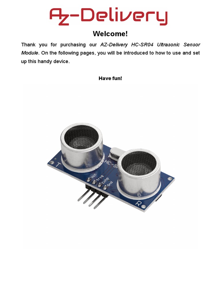 HC-SR04 Ultrasonic Sensor Module ENG - 2 | PDF