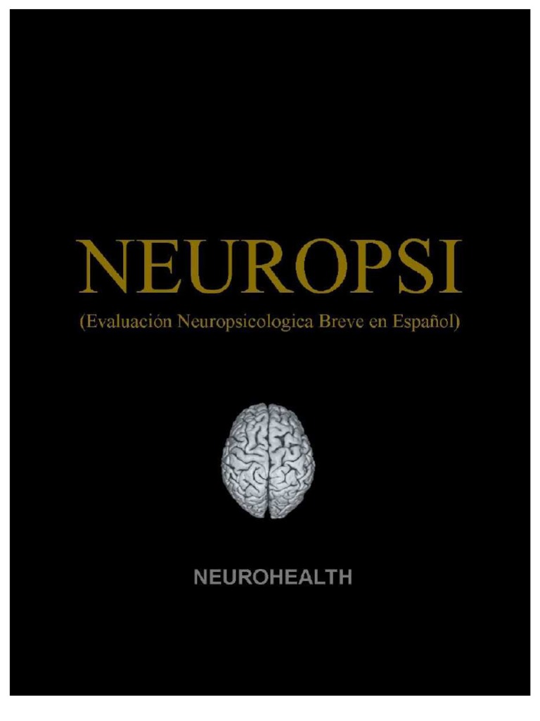 Edoc - Pub Varios Neuropsi Evaluacion Neuropsicologica Breve | PDF | Neuropsicología ...