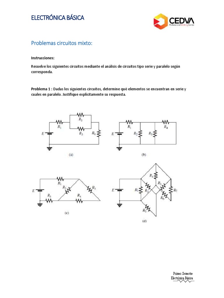 Ejercicios Circuito Mixto | PDF