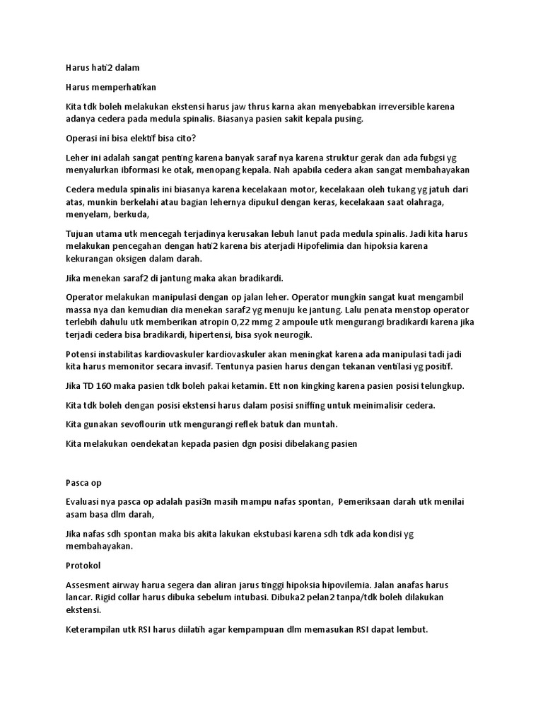 Note Askan Pada Kasus Bedah Saraf | PDF