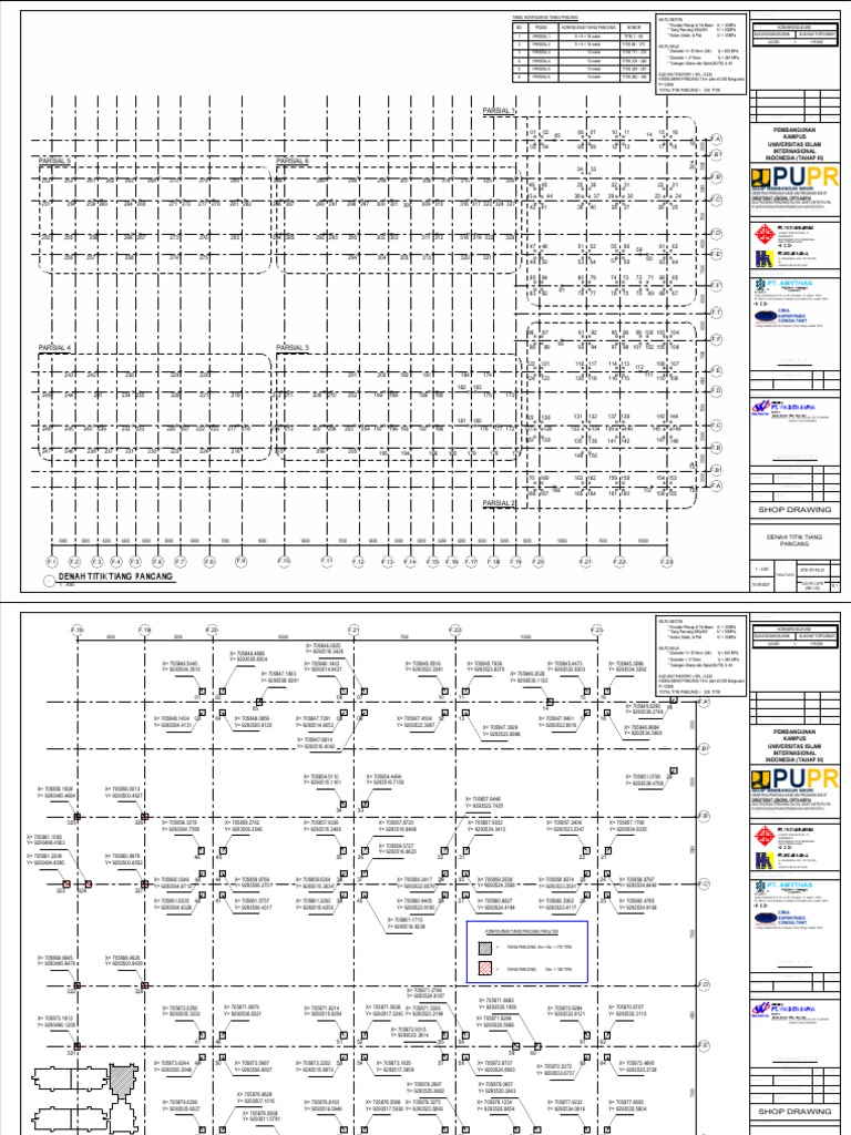 Denah Tiang Pancang R. 1 | PDF