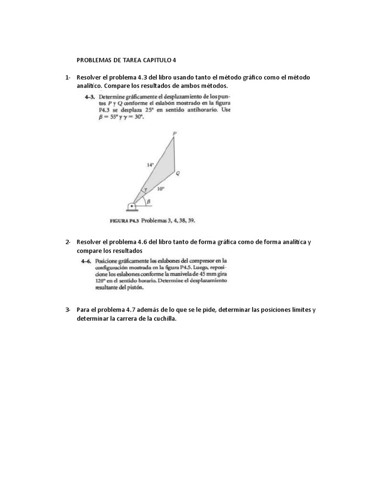 Problemas de Tarea Capitulo 4 | PDF | Métodos y materiales de enseñanza | Informática
