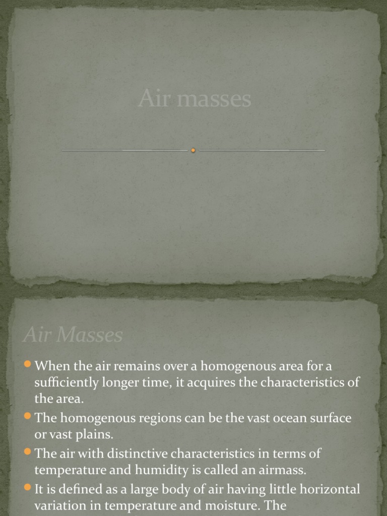 Air Masses | PDF