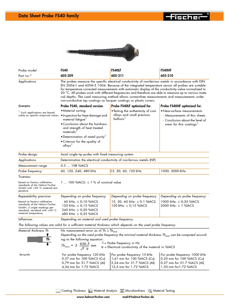 TDS FS40 LF HF en | PDF | Frequency | Hertz