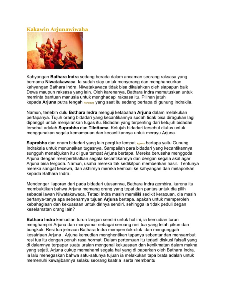 Kakawin Arjunawiwaha | PDF