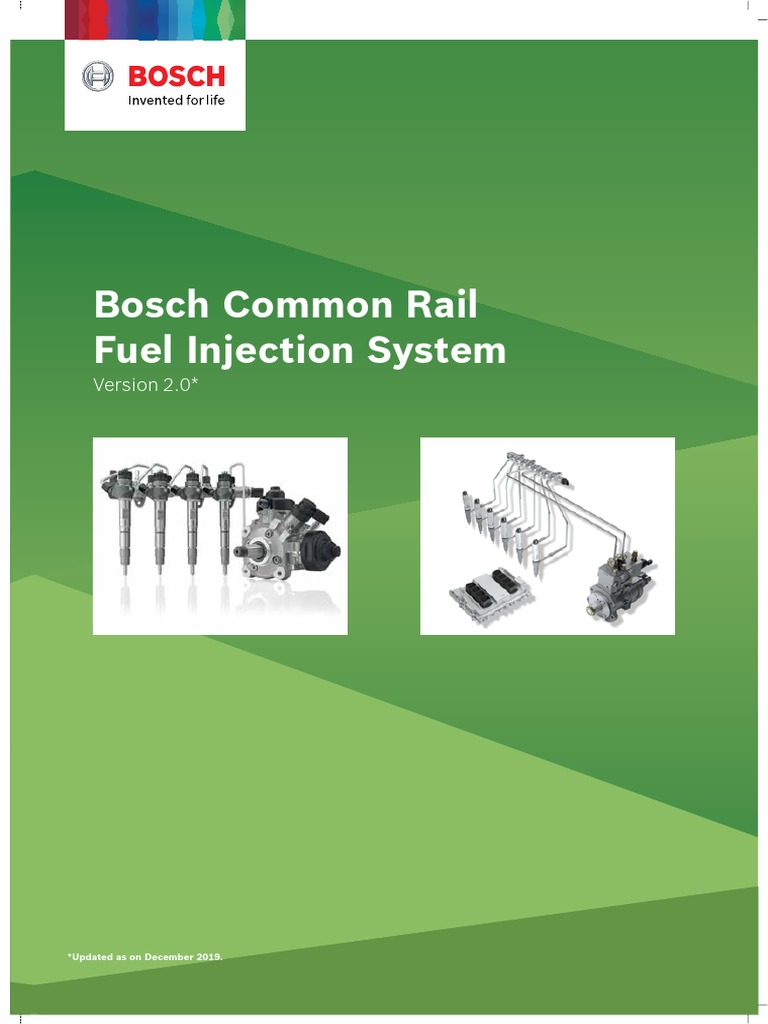 Bosch Common Rail Fuel Injection Guide | PDF | Fuel Injection | Pump