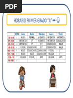 Horario Primer Grado Ts | PDF