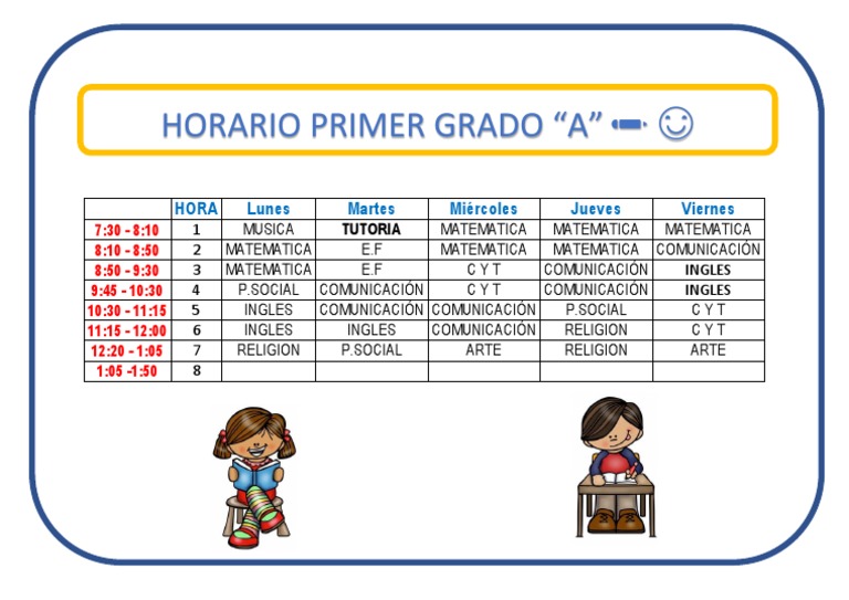 Horario Escolar | PDF