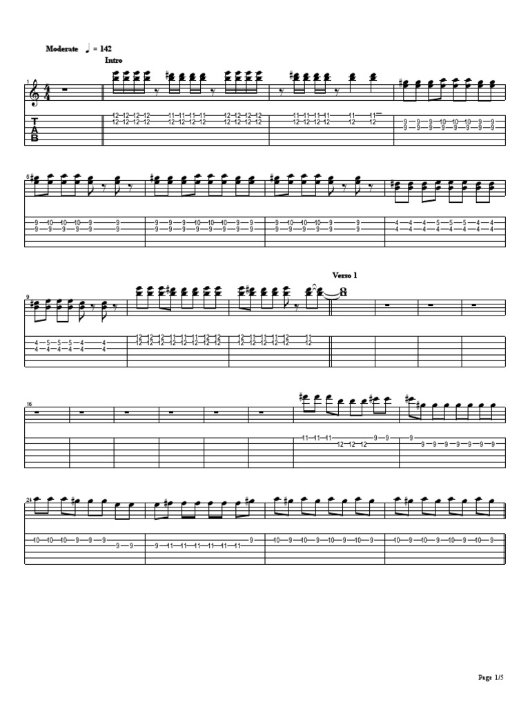 Su Presencia - Goliat GUITAR 1 | PDF