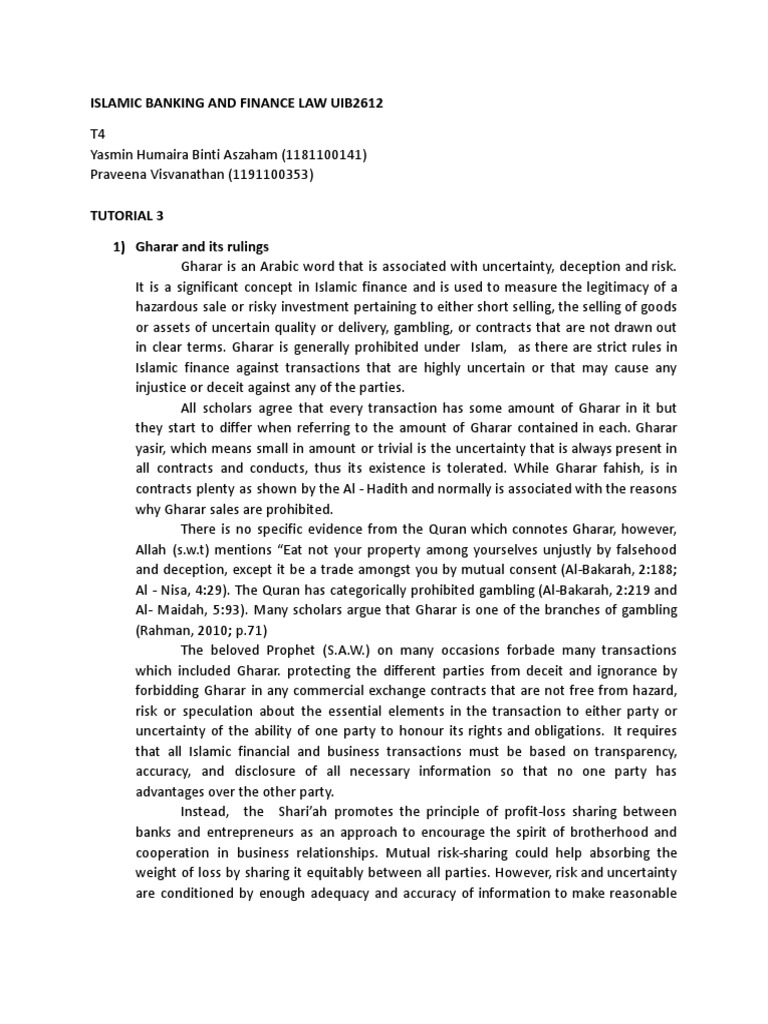 Tutorial 3 Answer Pdf