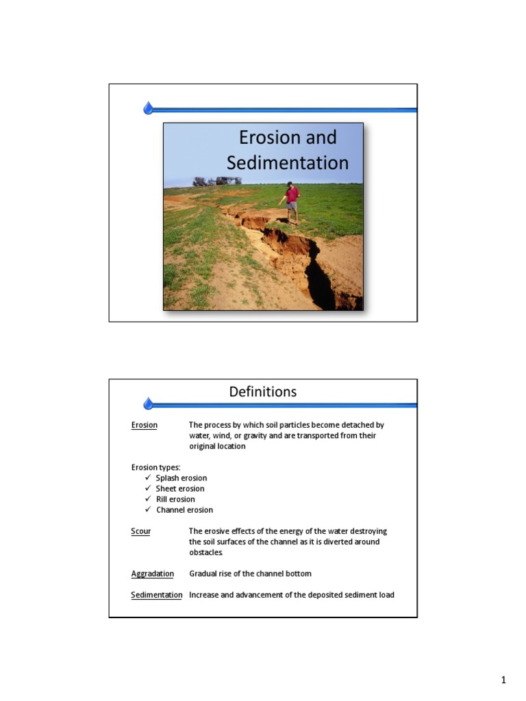 Week #13 - Lecture Notes | PDF | Erosion | Sediment Week #13 - Lecture Notes | PDF | Erosion | Sediment