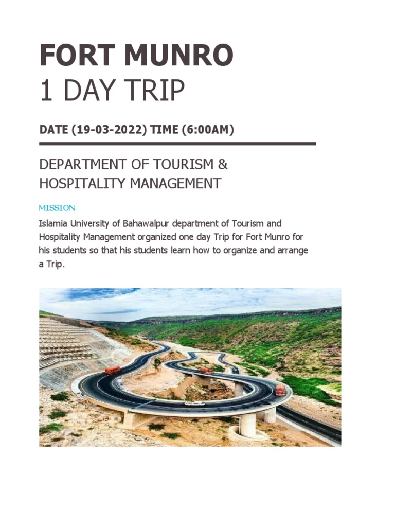 Fort Munro Trip Student List | PDF