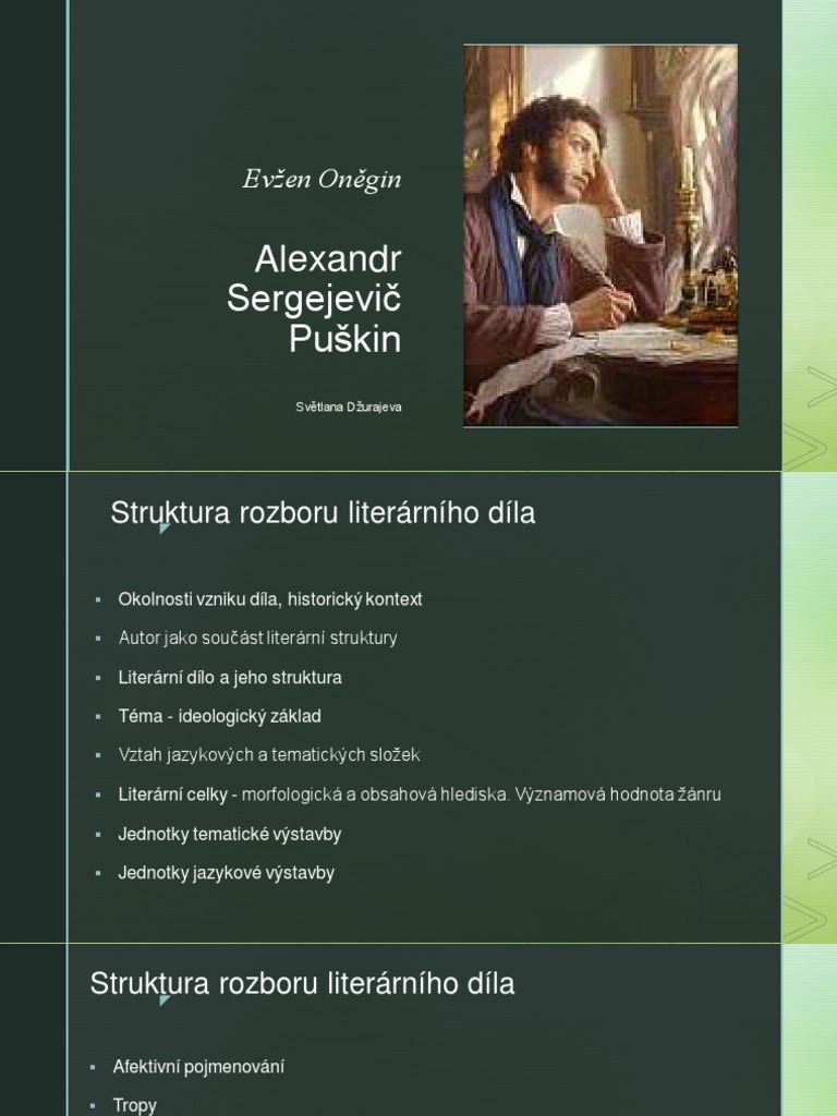Prezentace - Evzen Onegin | PDF