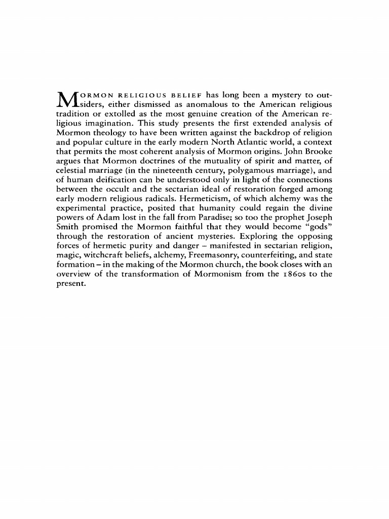 The Refiners Fire The Making of Mormon Cosmology 1644 1844 - Compress ...