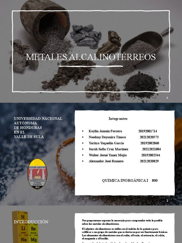 Grupo 3 - Metales Alcalinotérreos | PDF