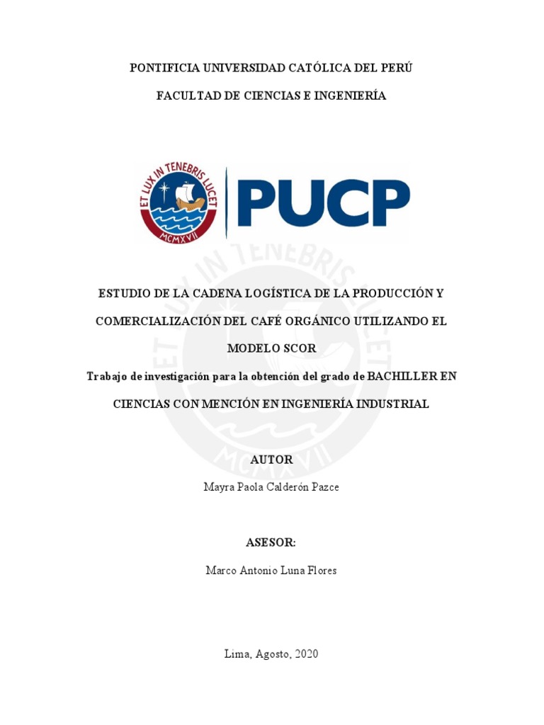 Calderon Pazce Mayra Estudio Cadena Logística | PDF