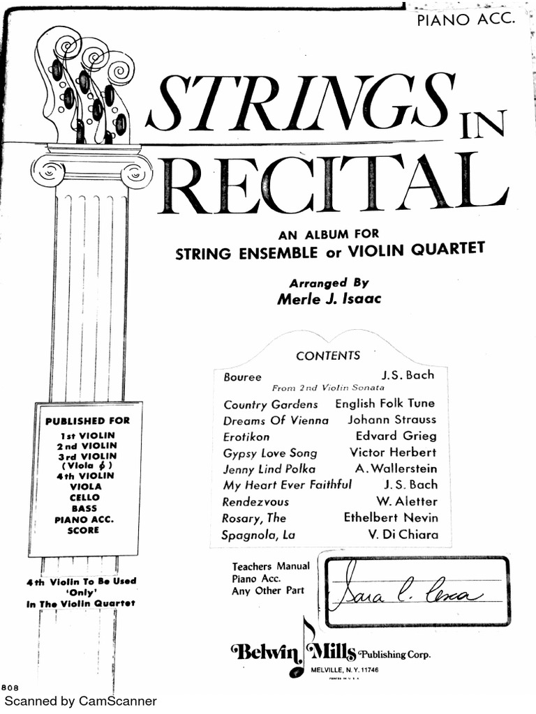 Merle - Strings in Recital 4 Violin | PDF