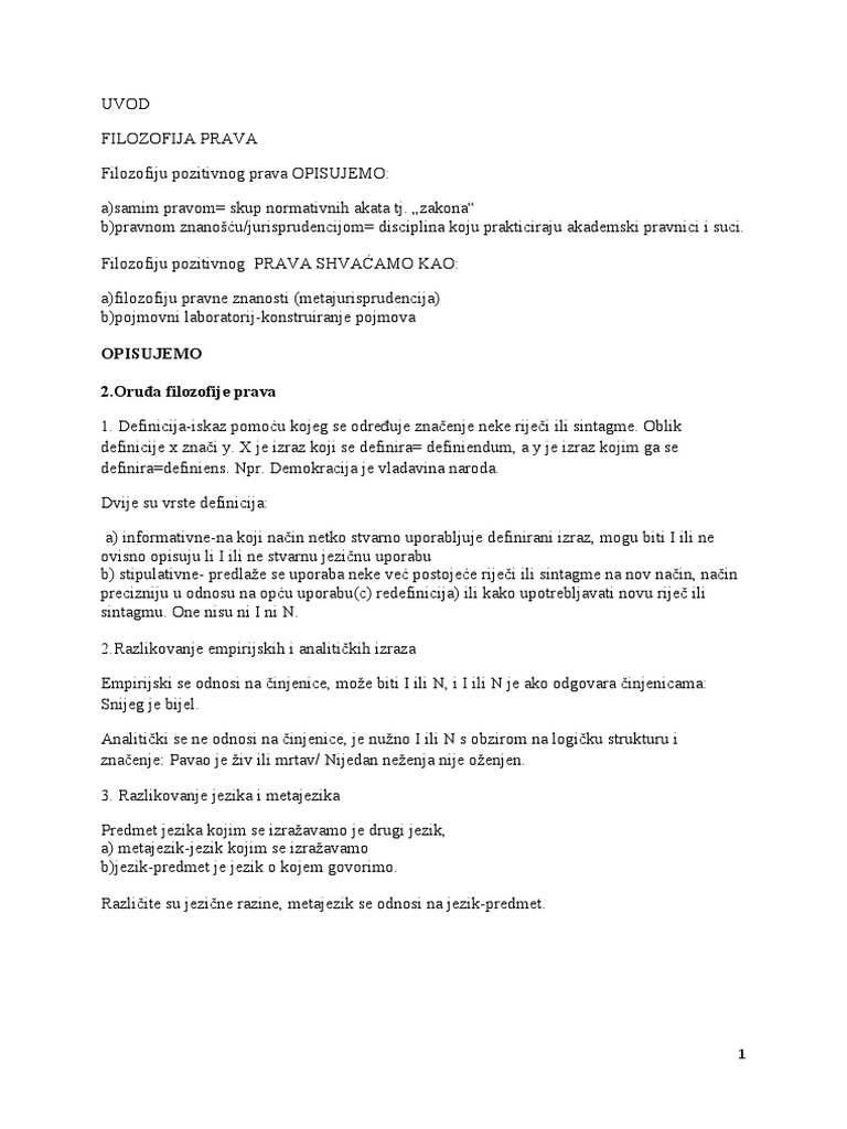 Teorija Prava - Skripta by MK 3 | PDF