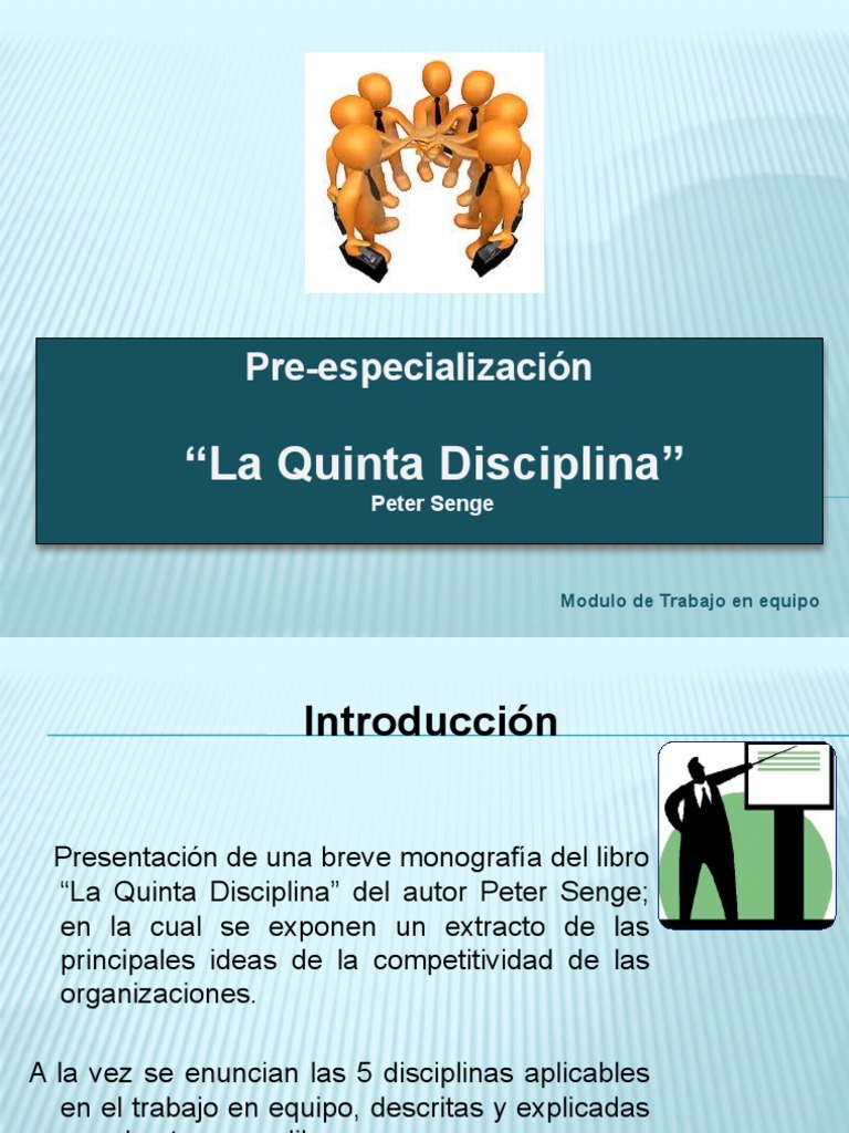 Las 5 Disciplinas de Senge en Equipos | PDF | Mente | Pensamiento