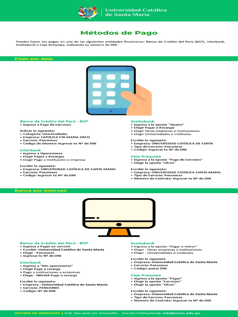 Manual para Pagos Ucsm | PDF