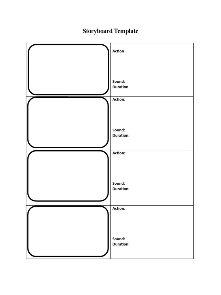 Storyboard Template Bennani 2017 | PDF